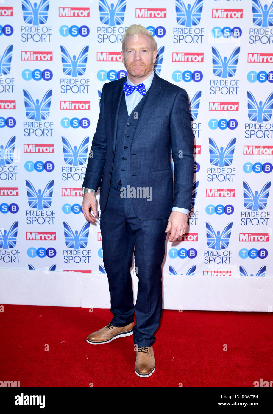 Iwan Thomas attending the Pride of Sport Awards 2018 at the Grosvenor ...