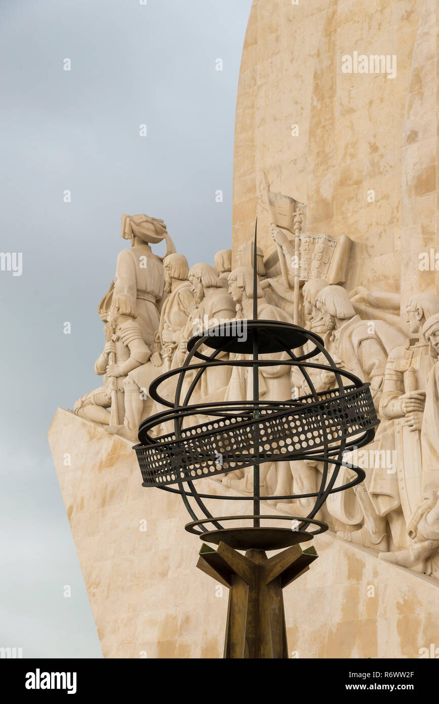 LISBON, PORTUGAL - NOVEMBER 22, 2018: Monument to the Discoveries. 52 ...