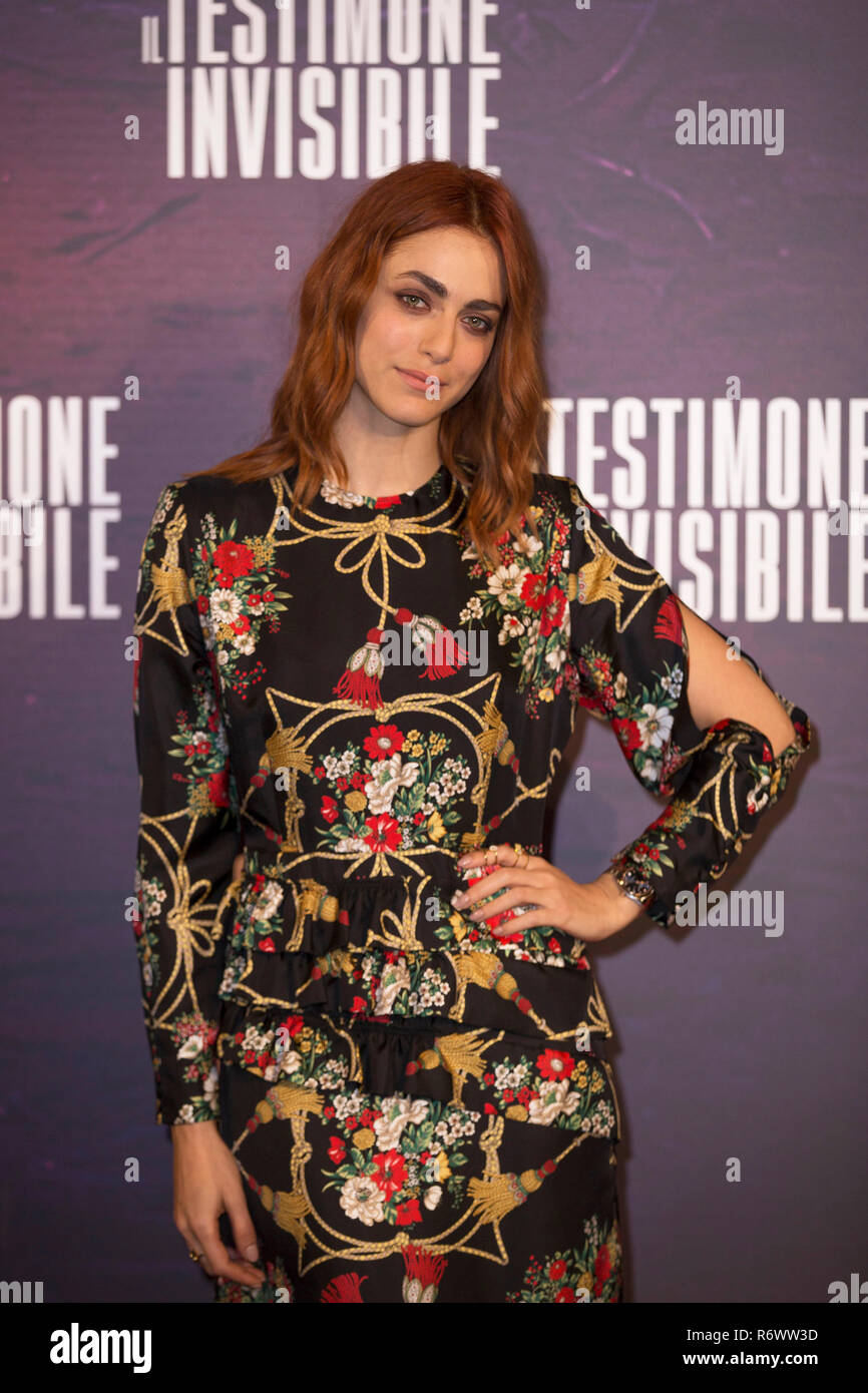 Miriam Leone pictured during the photocall of the movie il testimone ...