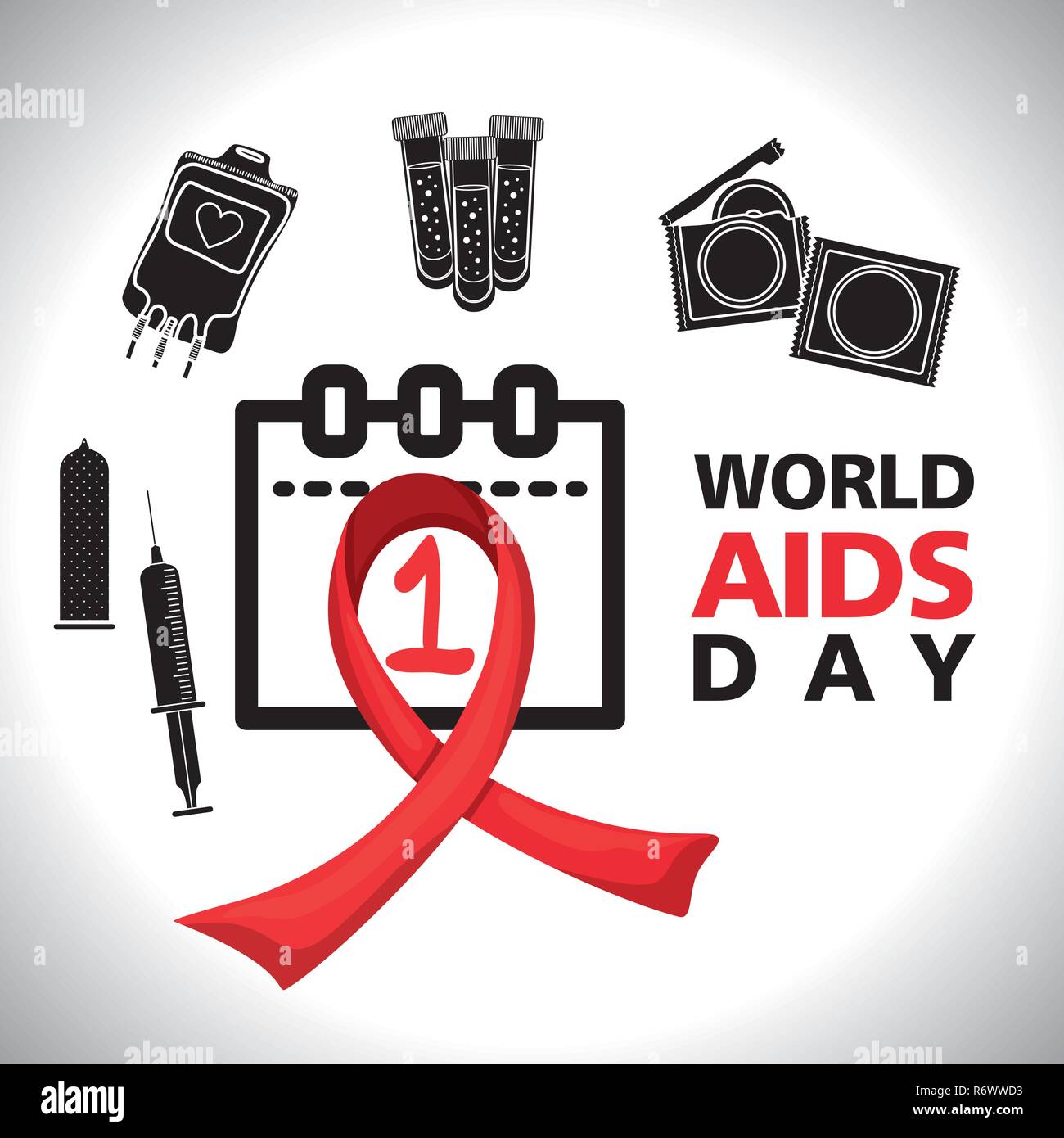 Hiv Condom Stock Vector Images Alamy
