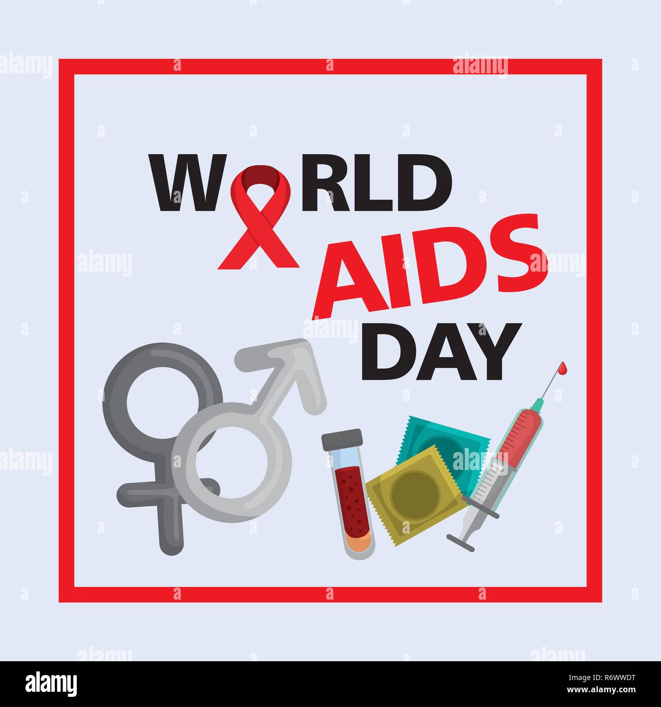Hiv Condom Stock Vector Images Alamy