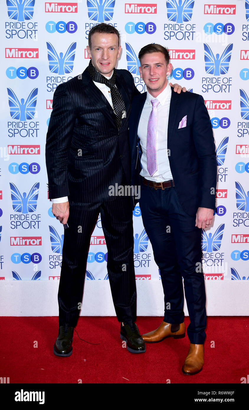 Richard Whitehead (left) attending the Pride of Sport Awards 2018 at ...