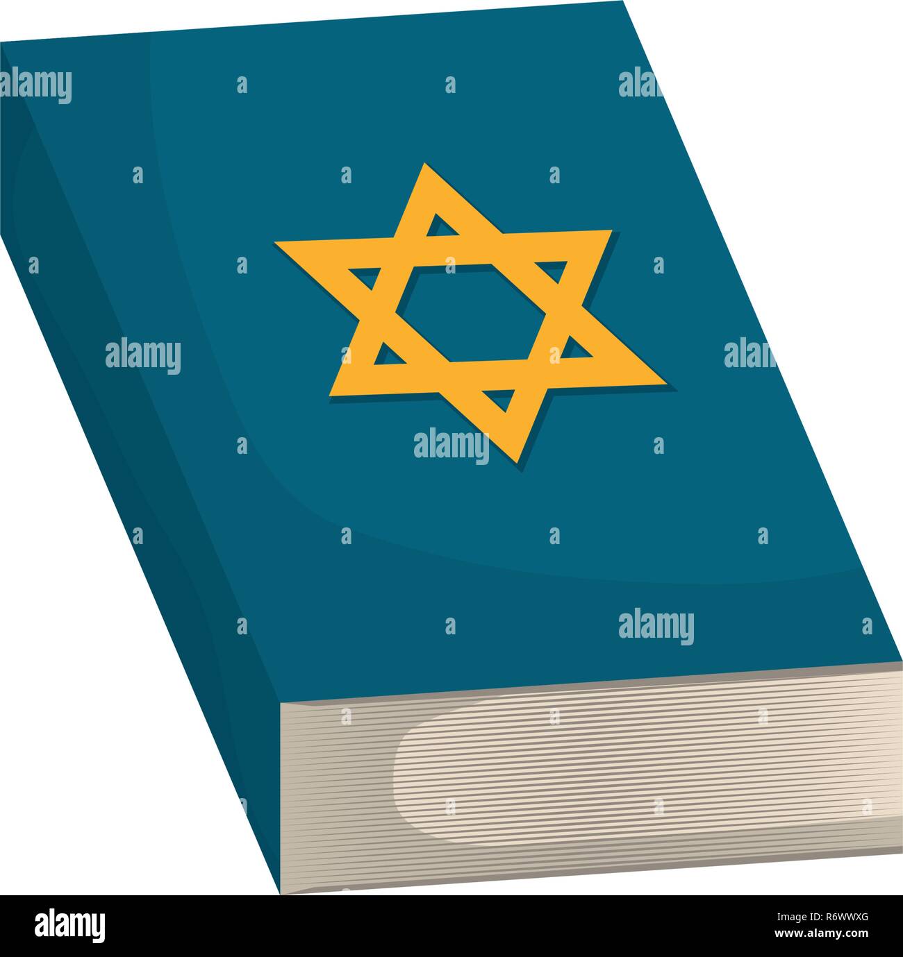 jewish holy book with star vector illustration design Stock Vector ...