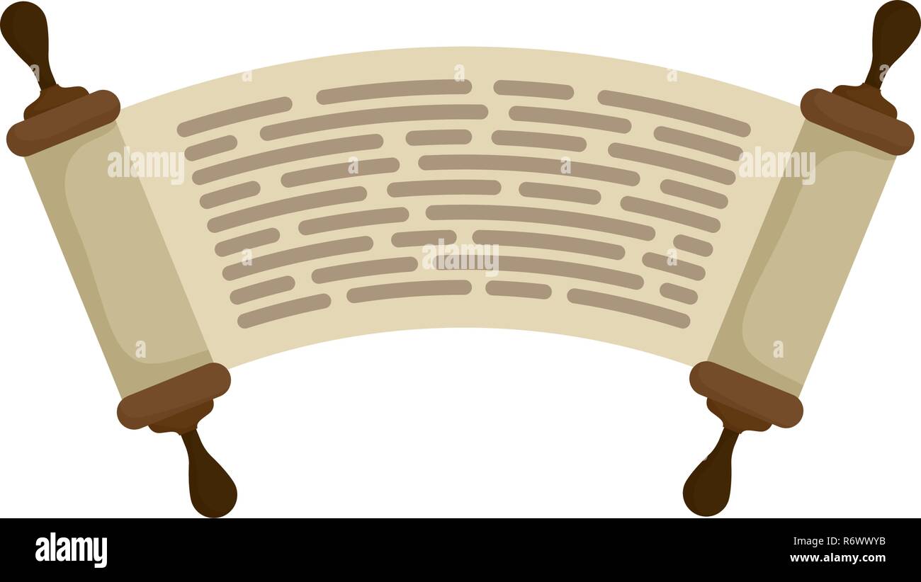 parchment of Jewish law vector illustration design Stock Vector Image ...