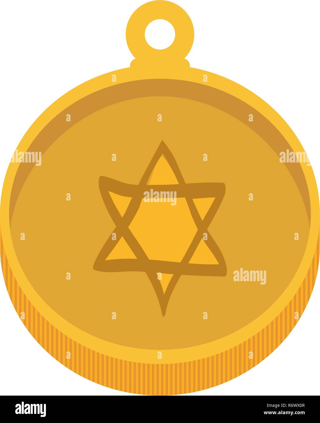 jewish coin medal icon vector illustration design Stock Vector Image ...