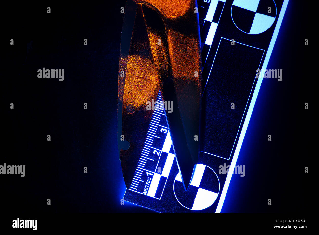 Crime scene ruler hi-res stock photography and images - Alamy