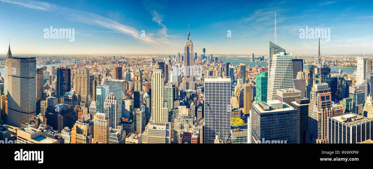Manhattan aerial view Stock Photo - Alamy