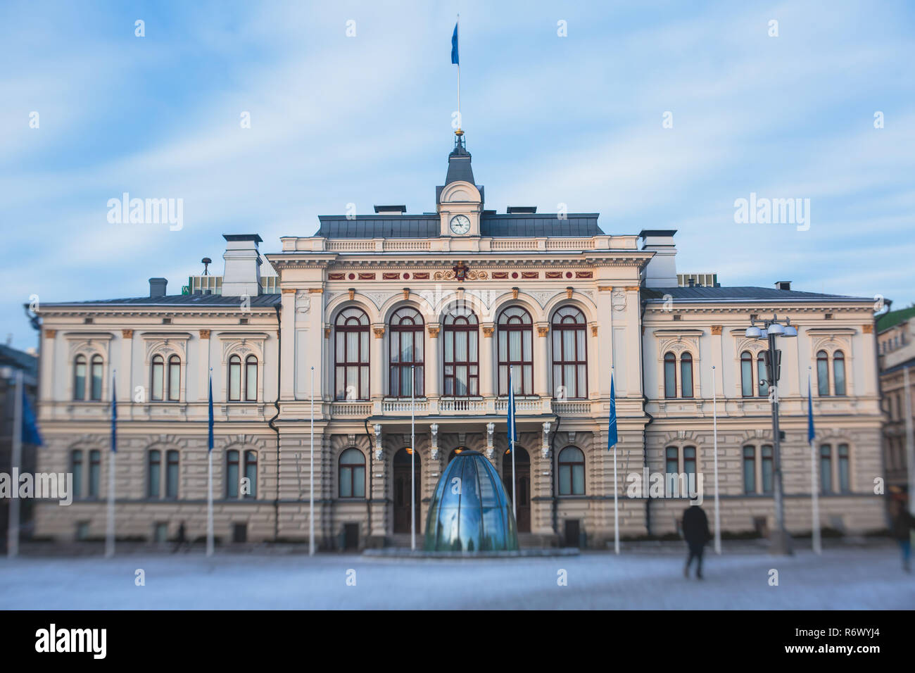 Winter view of Tampere, a city in Pirkanmaa, southern Finland Stock ...