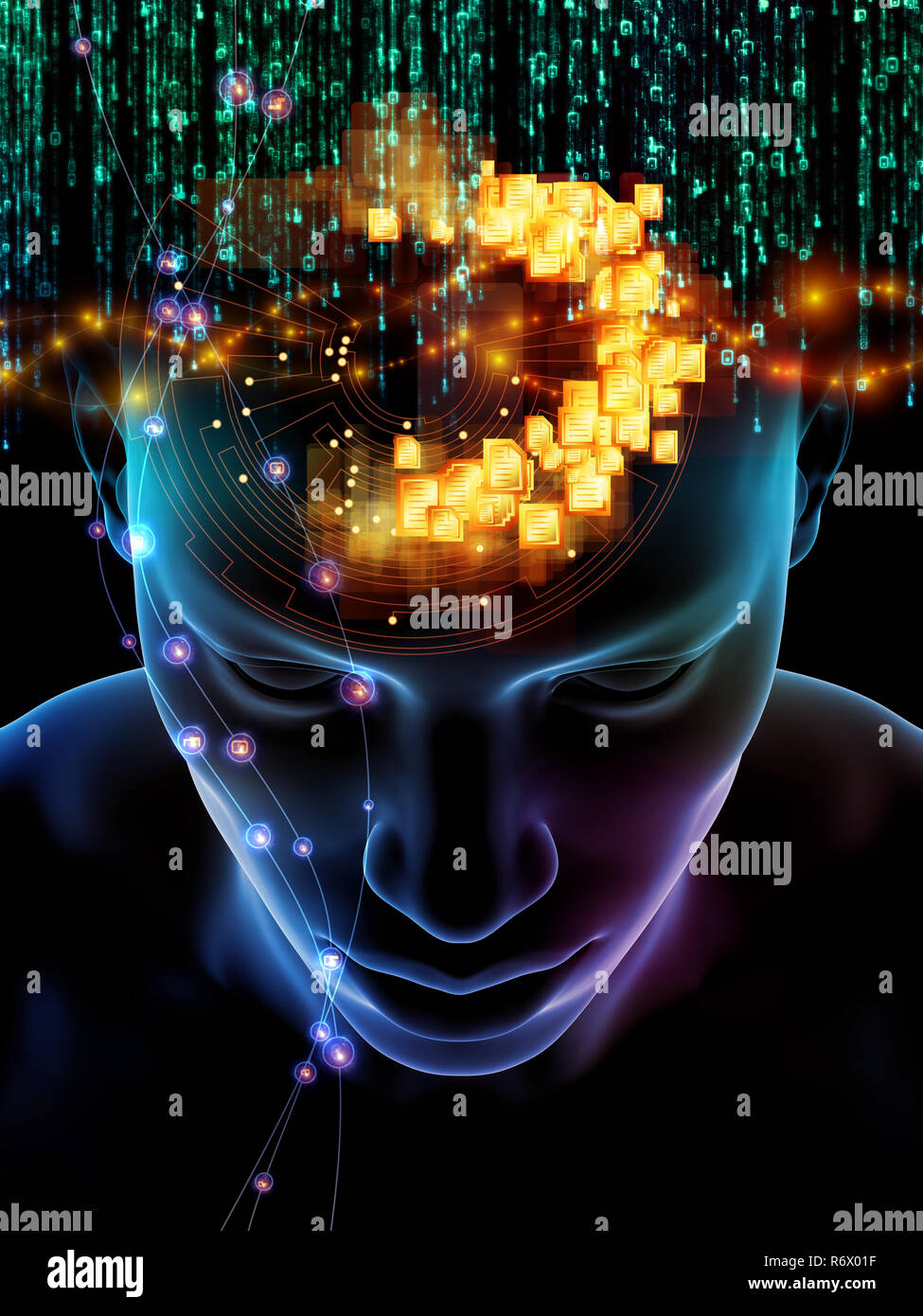 Glow of Consciousness Stock Photo - Alamy