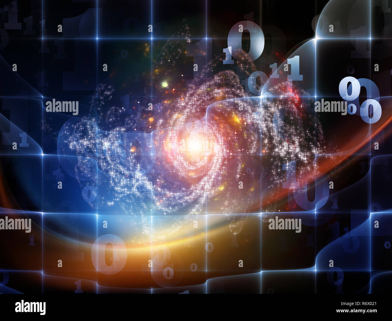 Stream of Numbers Stock Photo - Alamy