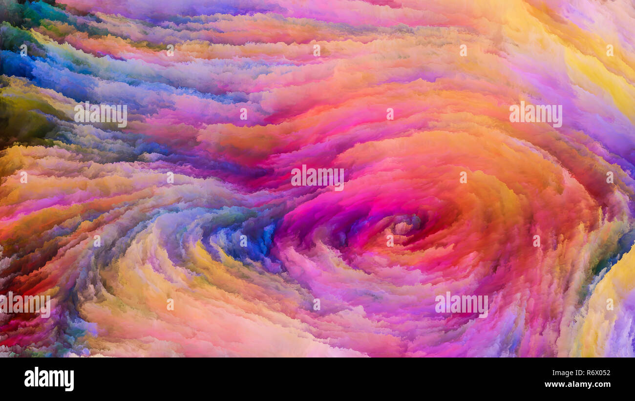Colorful Paint Illusion Stock Photo - Alamy