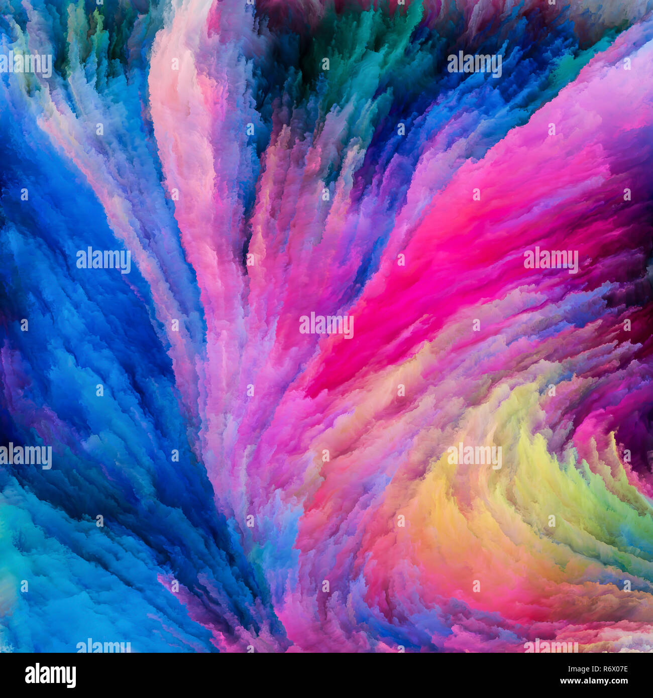Colorful Paint Evolution Stock Photo - Alamy