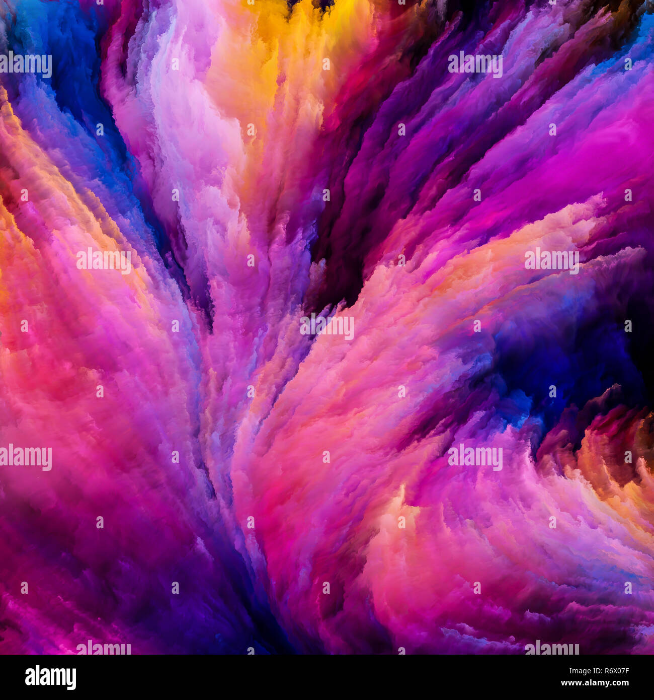 Colorful Paint Evolution Stock Photo - Alamy