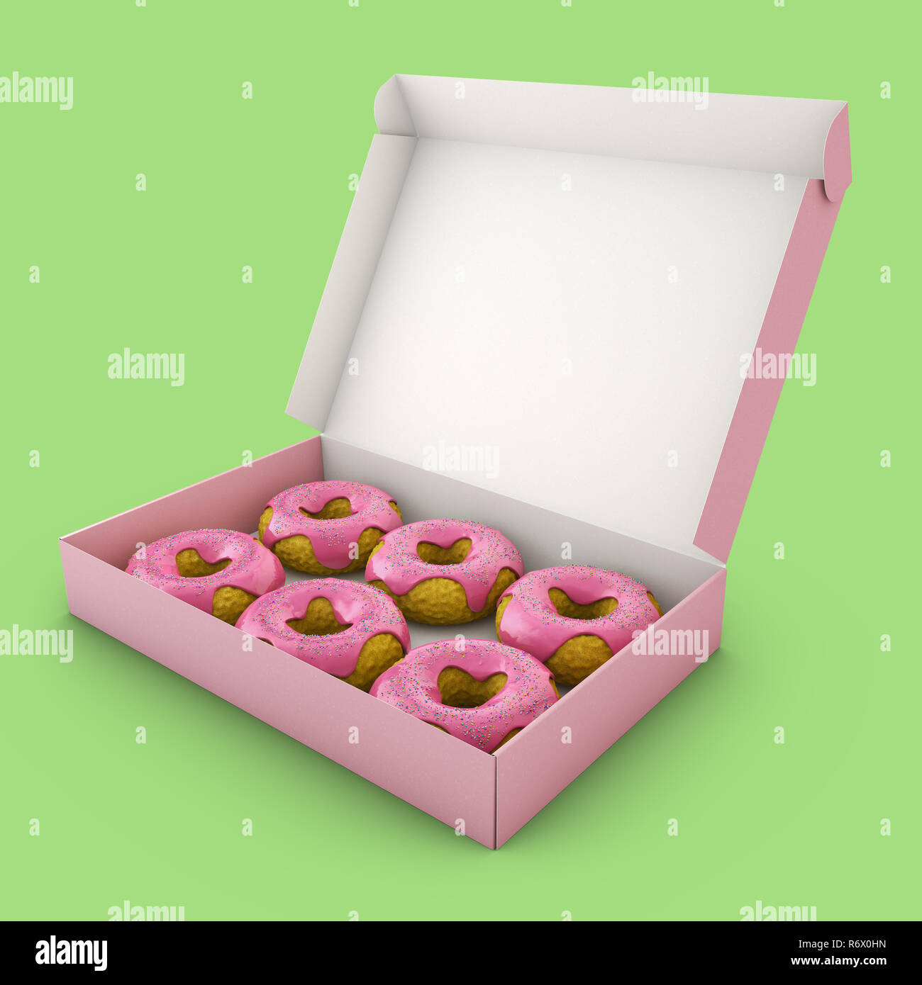 Pink donut boxes hi-res stock photography and images - Alamy