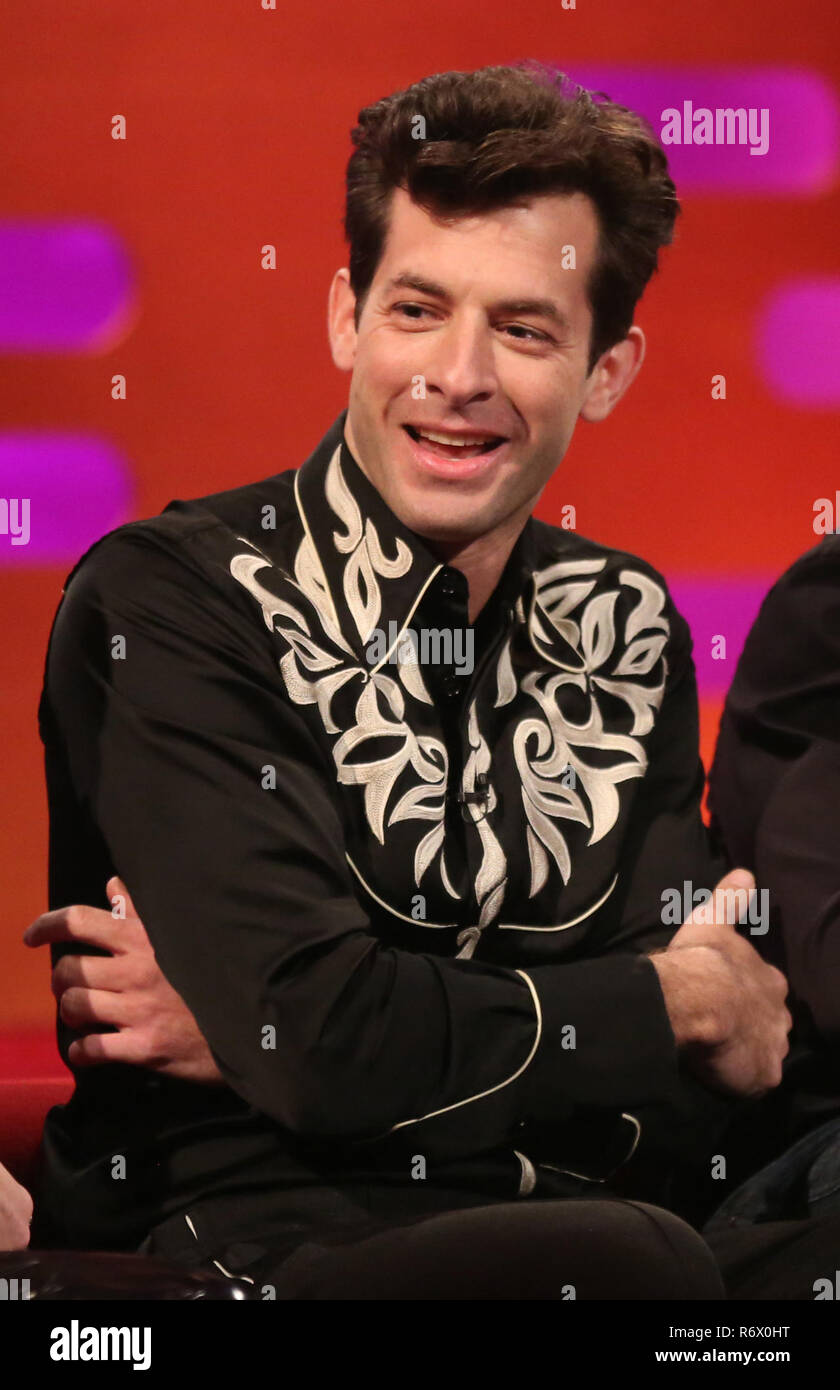 Mark Ronson during the filming for the Graham Norton Show at BBC ...