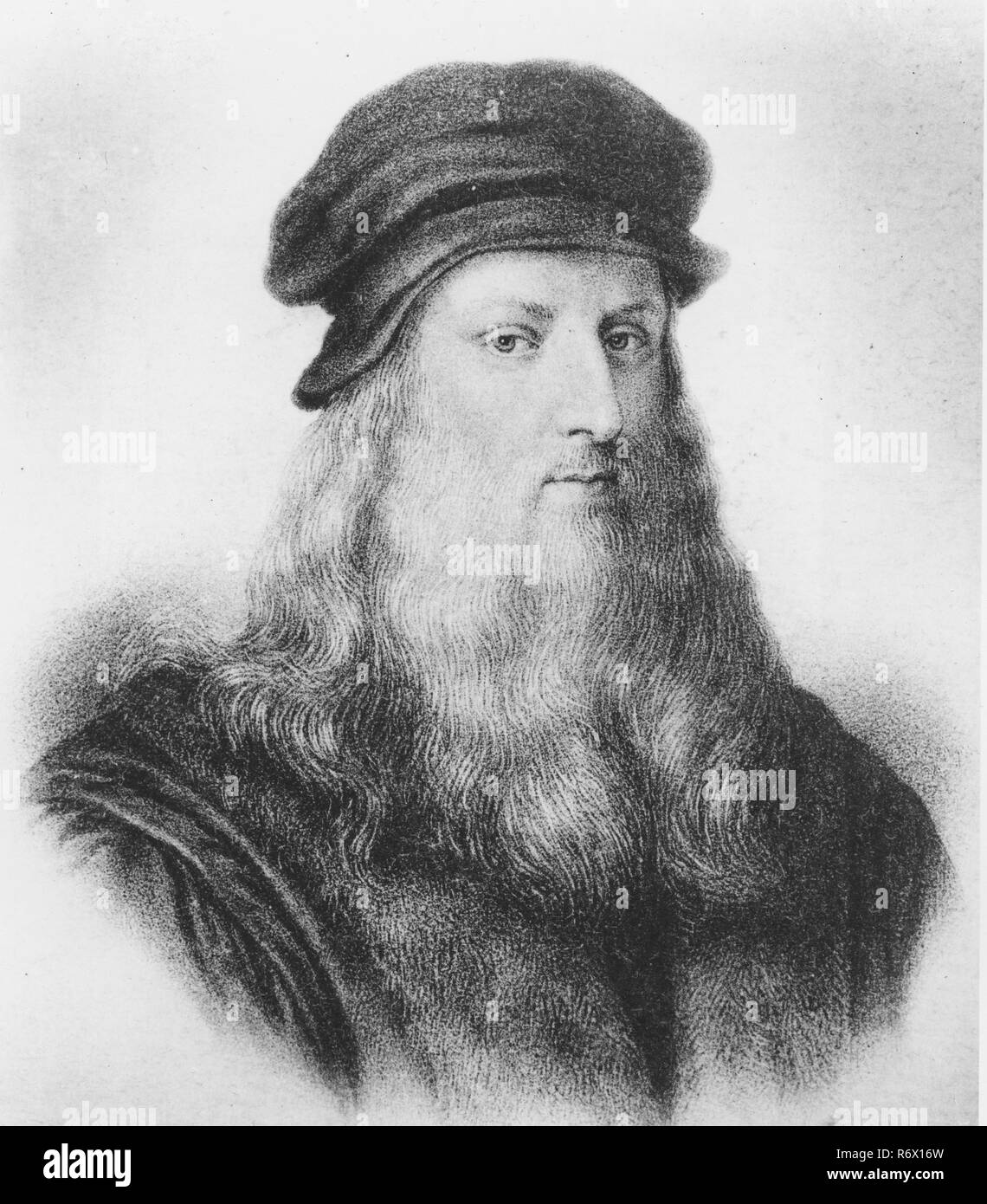Leonardo da Vinci, Italian High Renaissance master, is shown in this ...
