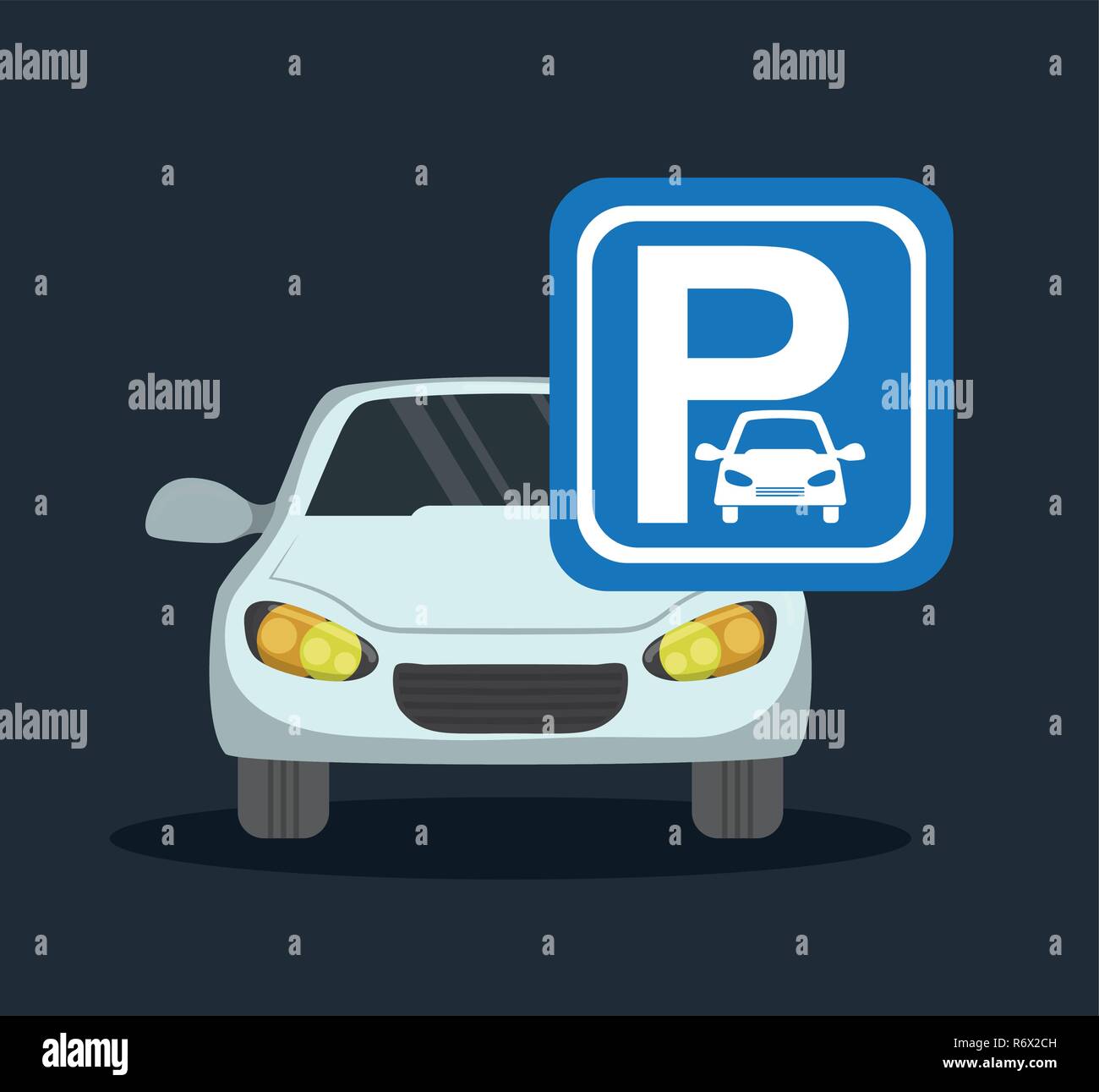 Public parking signal Stock Vector Images - Alamy