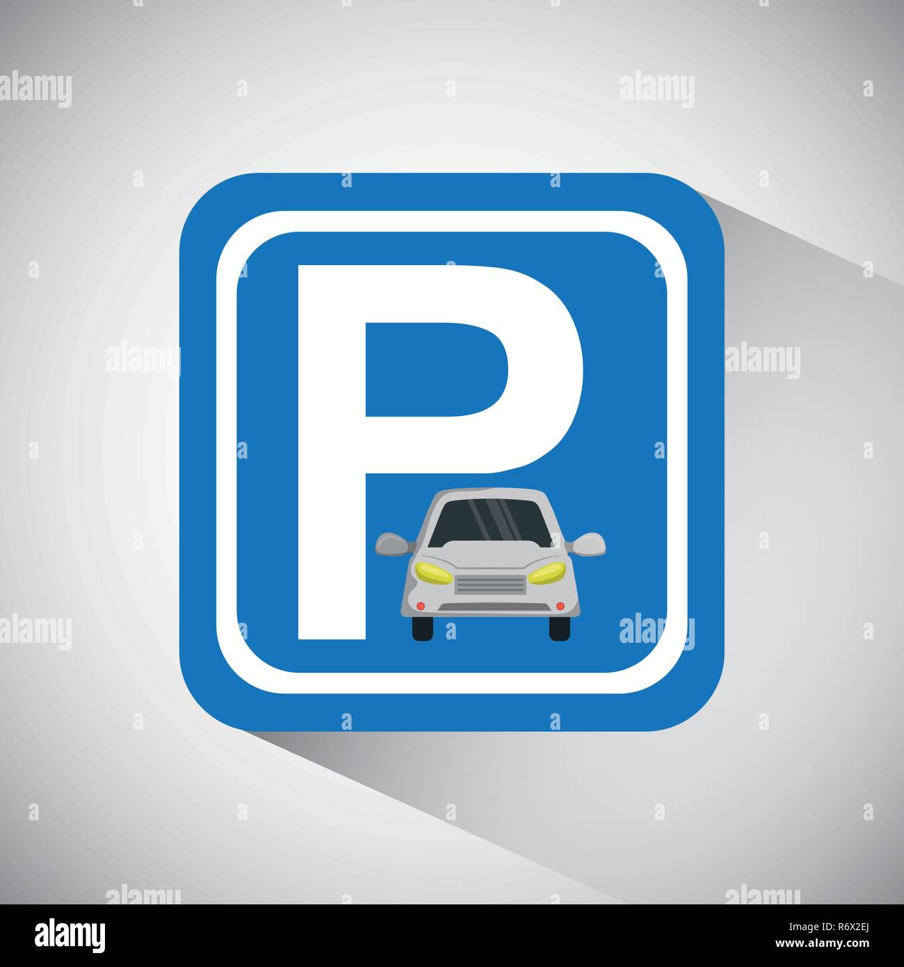 car with parking signal vector illustration design Stock Vector Image ...