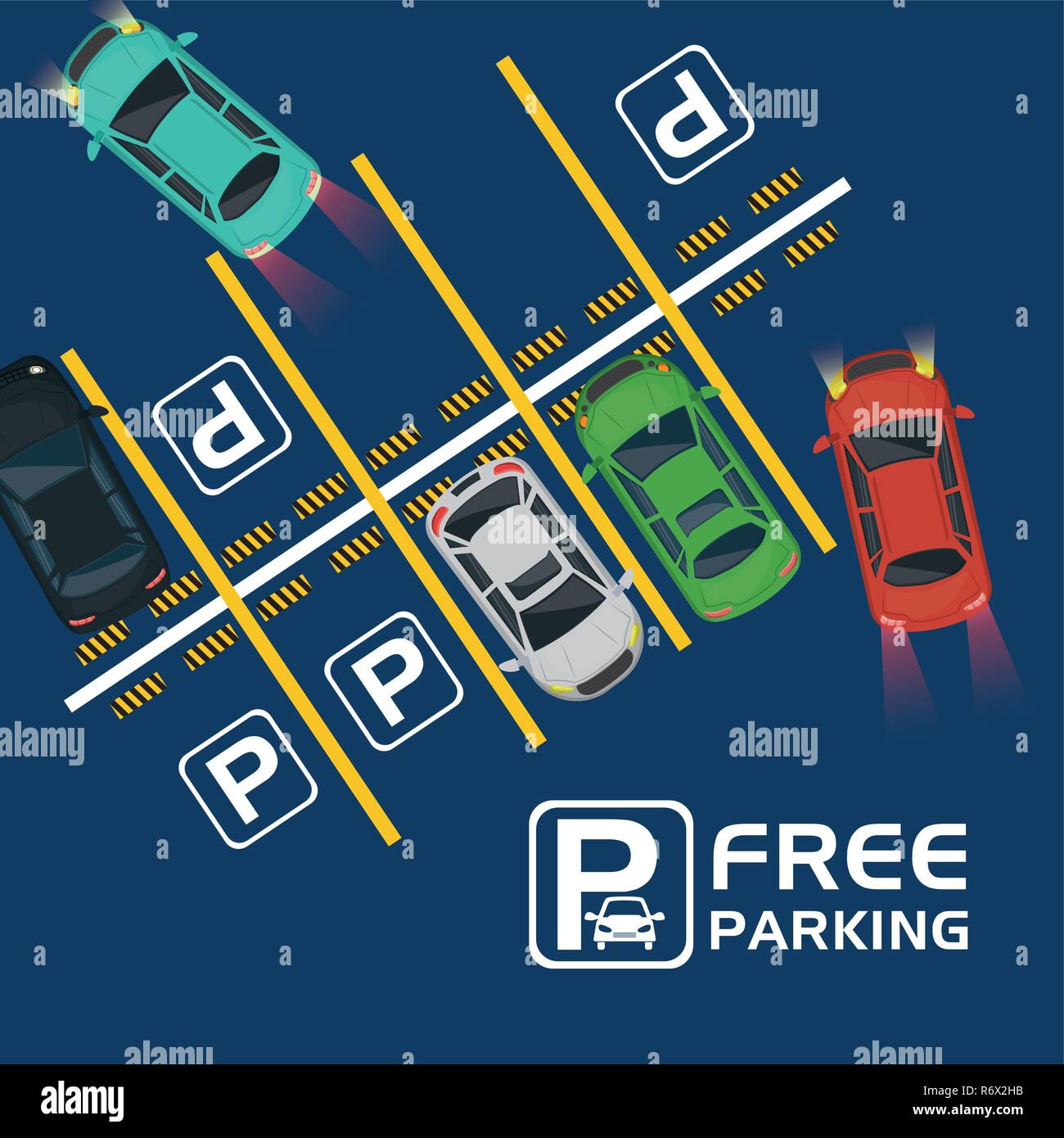 Traffic free roadway Stock Vector Images - Alamy