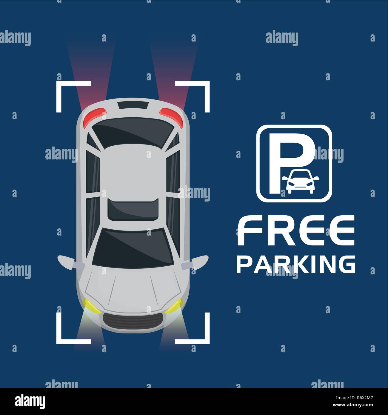 Car parking signpost Stock Vector Images - Alamy