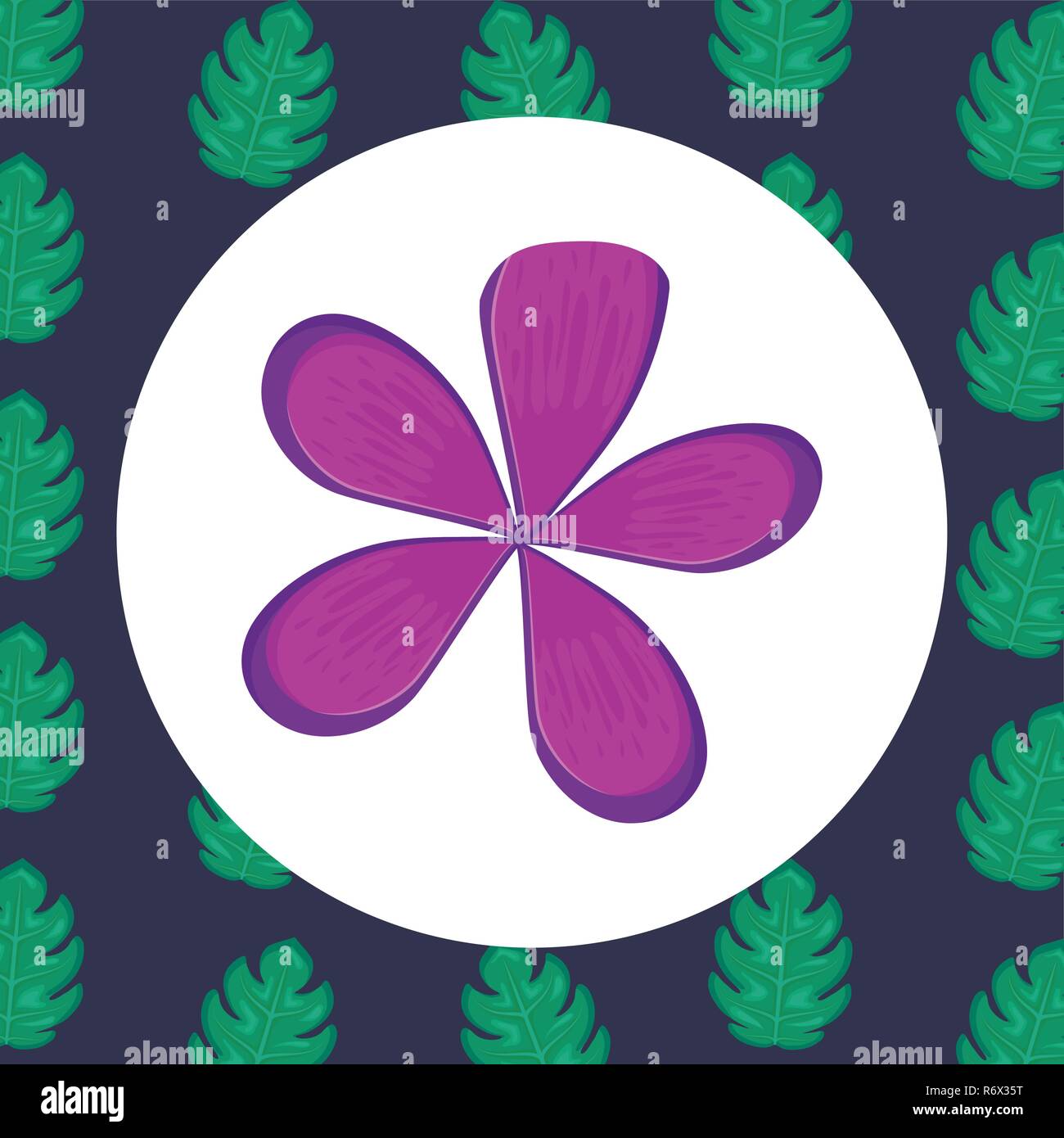 tropical flower icon over colorful background vector illustration Stock ...