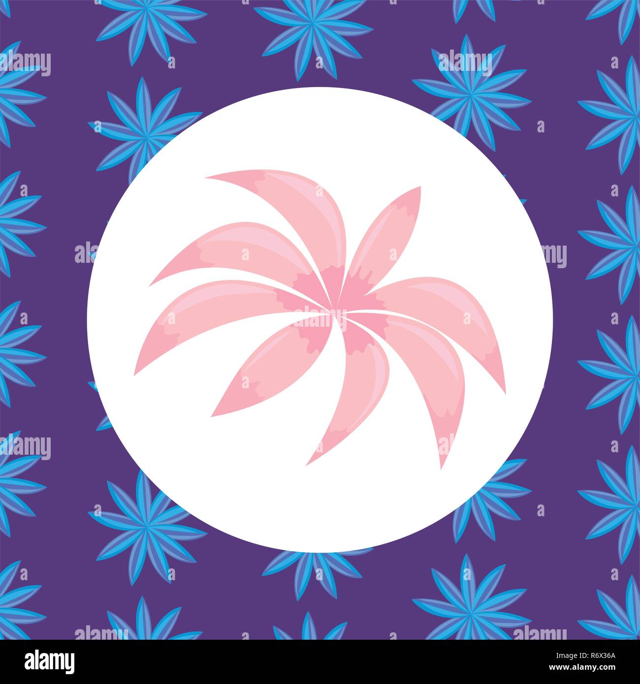 tropical flower icon over colorful background vector illustration Stock ...