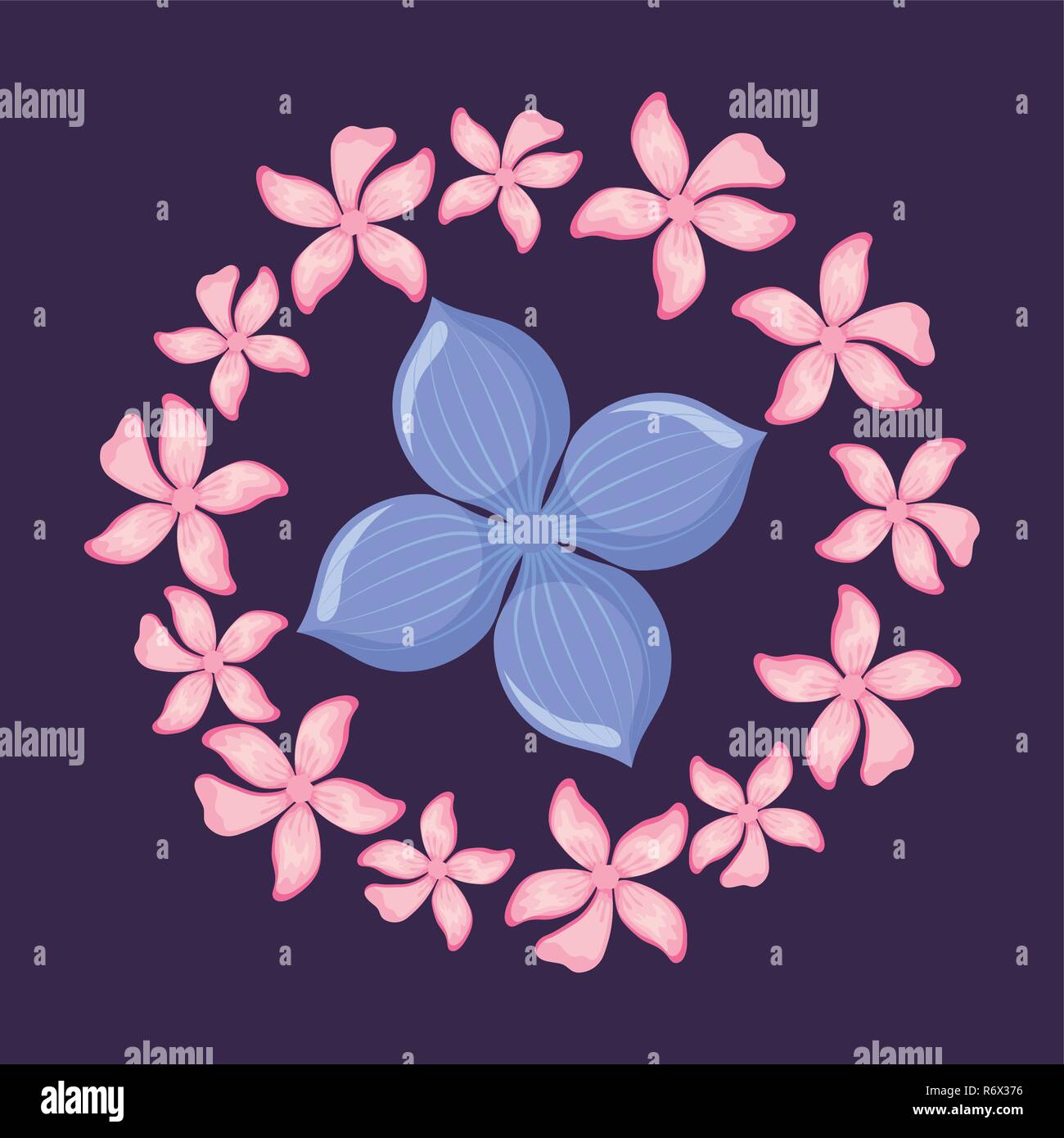 tropical flower icon over colorful background vector illustration Stock ...