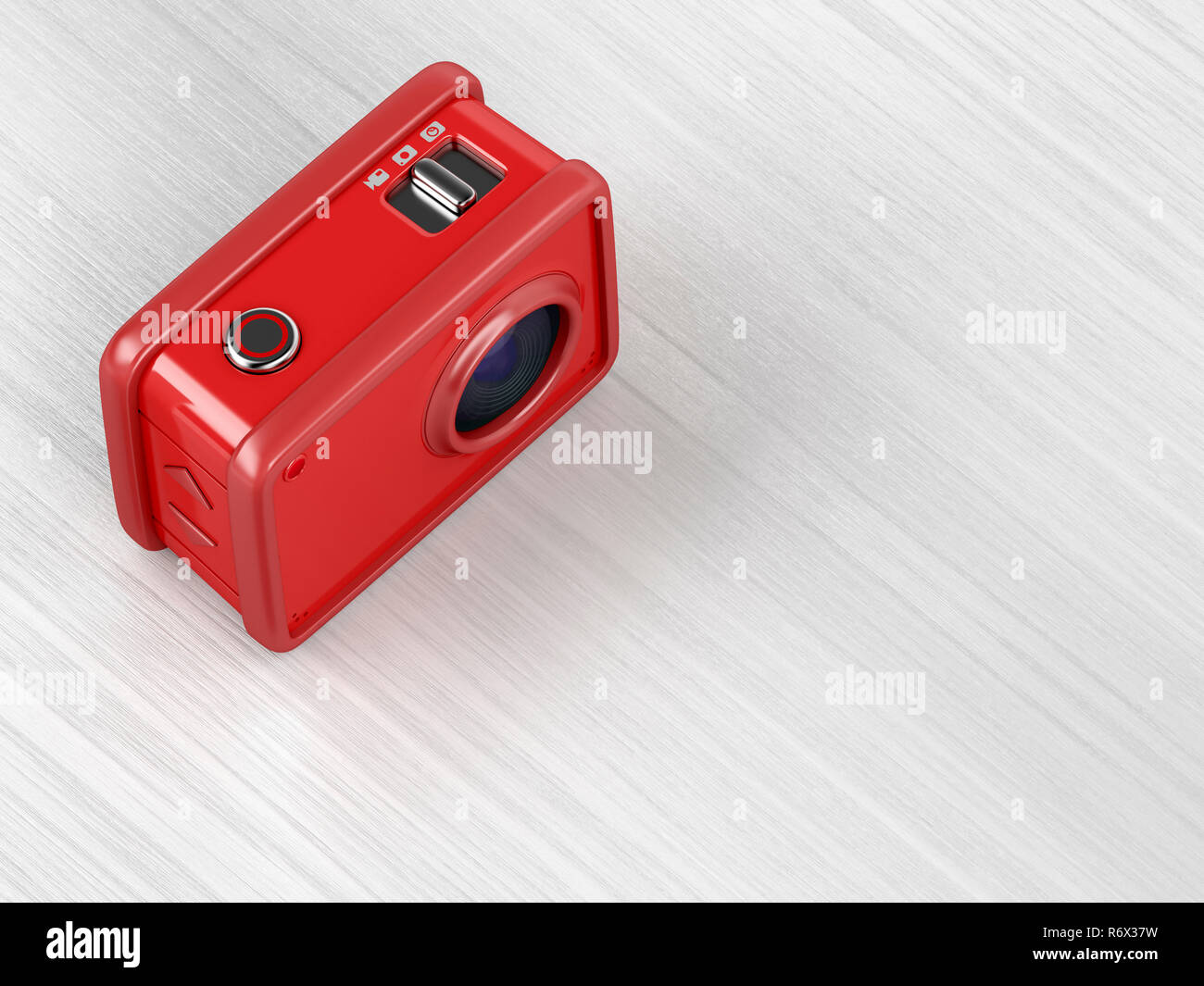 Red action camera Stock Photo - Alamy
