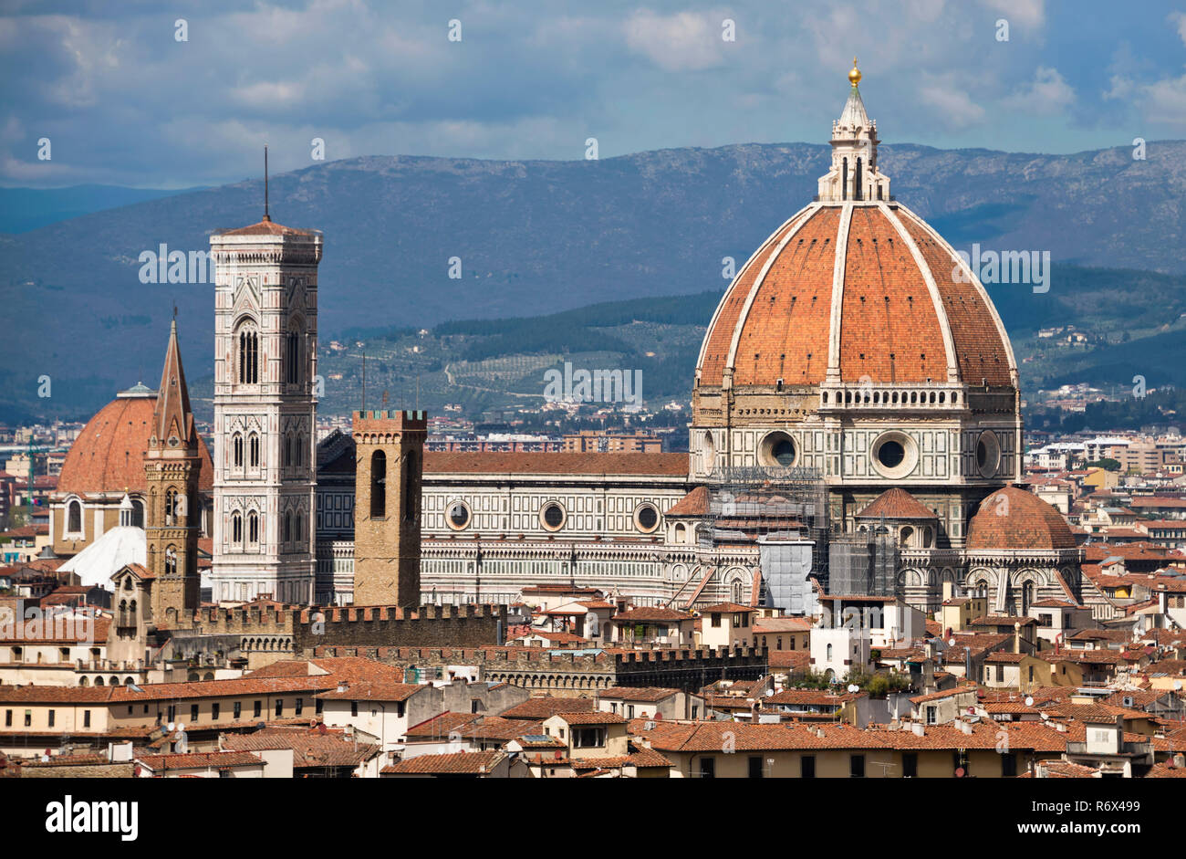 Firenze aerial top down view hi-res stock photography and images - Alamy