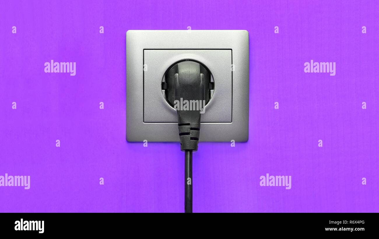 Electric Socket Closeup Stock Photo - Alamy