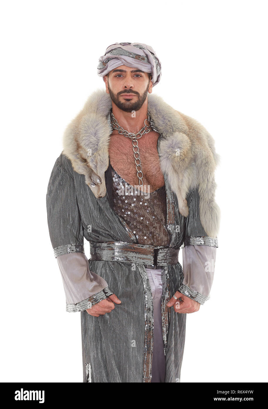 Man in oriental costume Stock Photo - Alamy