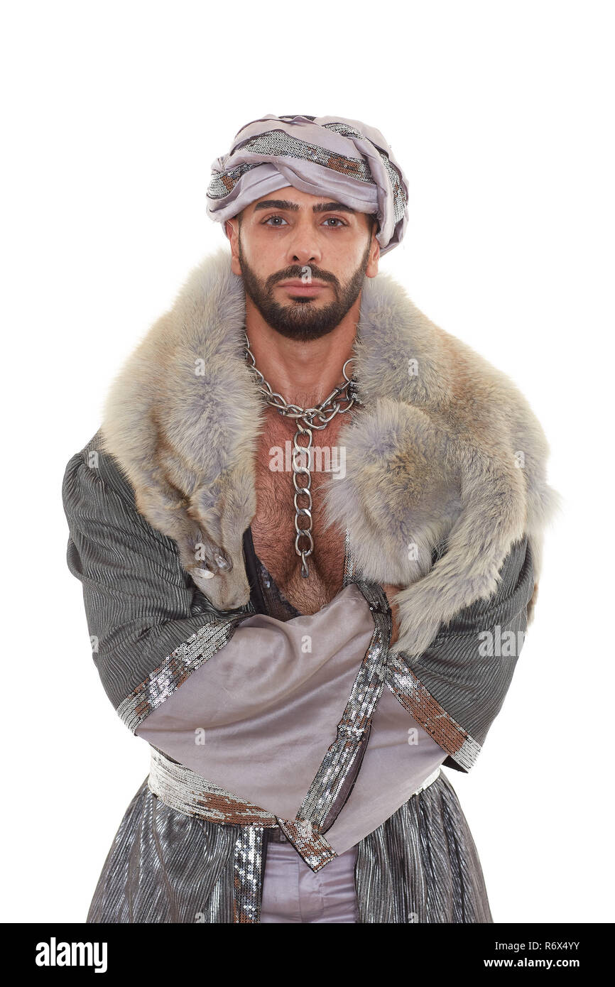 Man in oriental costume Stock Photo - Alamy