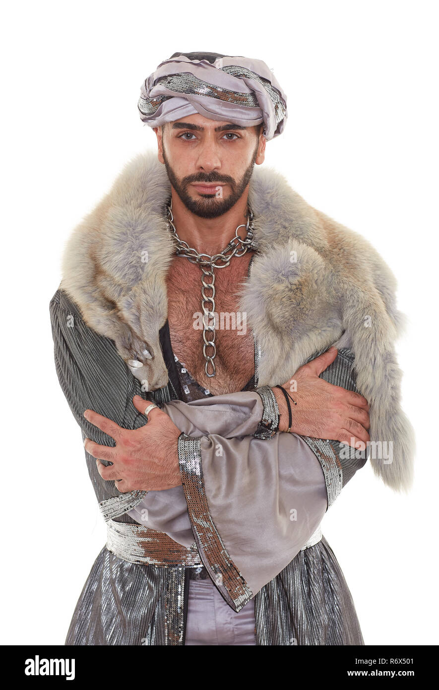 Man in oriental costume Stock Photo - Alamy
