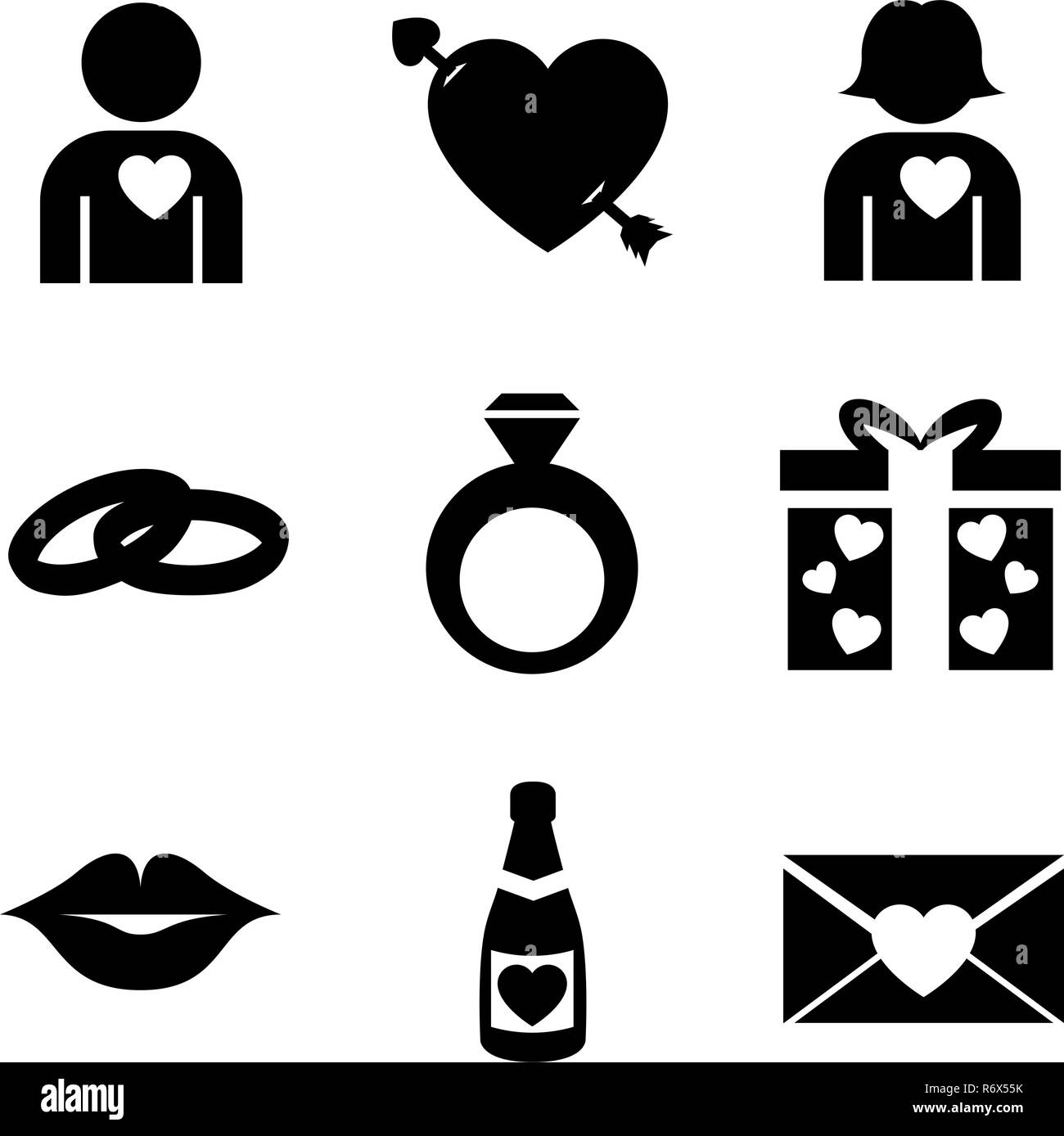 Man falling in love Black and White Stock Photos & Images - Alamy