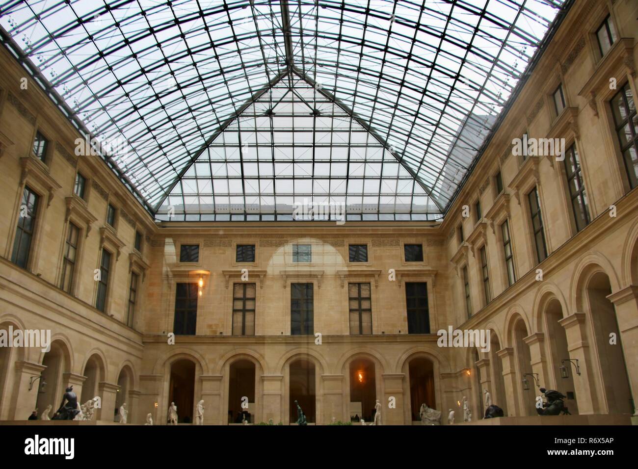Inside the Louvre in Paris, France Stock Photo - Alamy