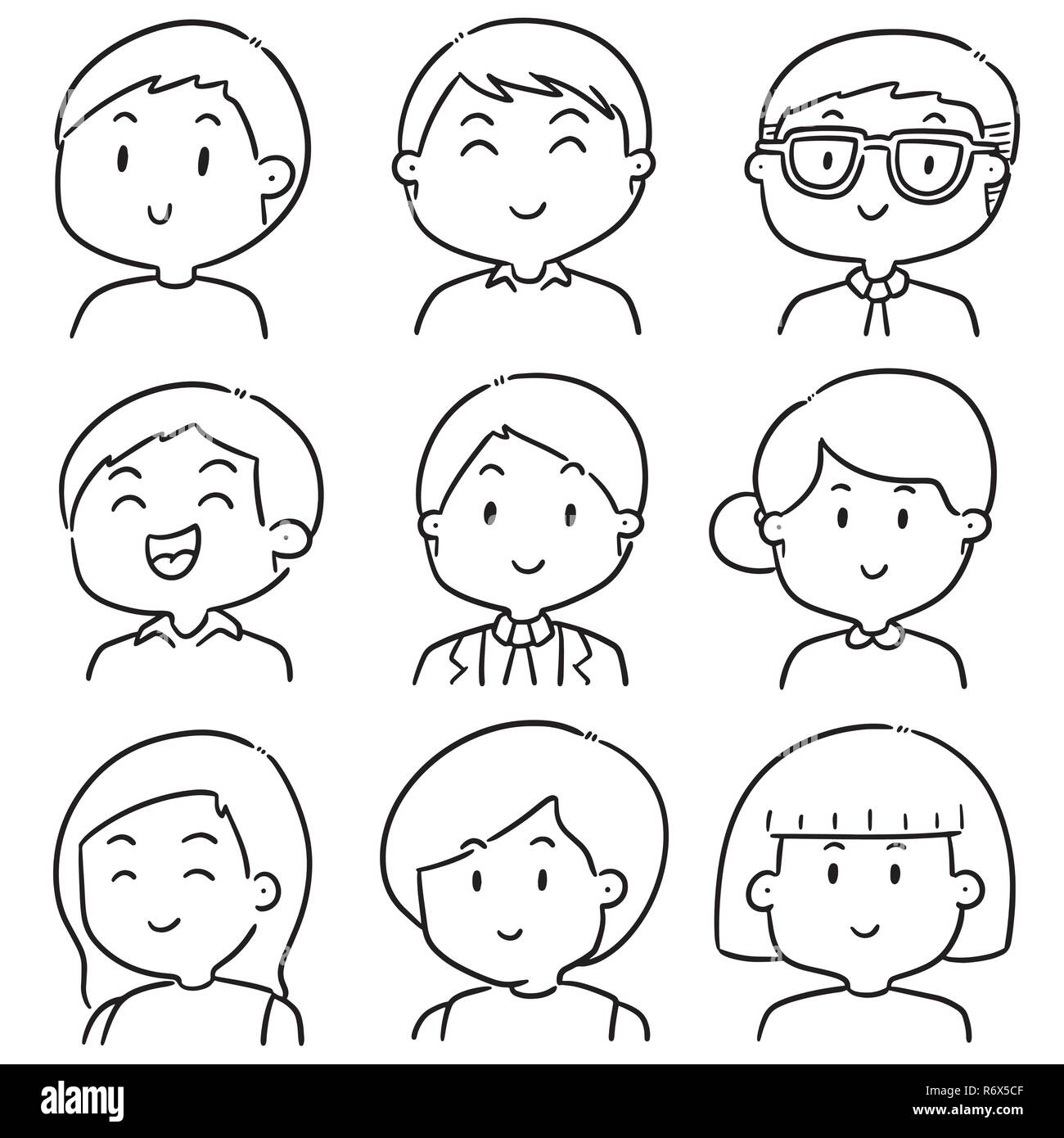 Vector Set Of People Stock Vector Image Art Alamy