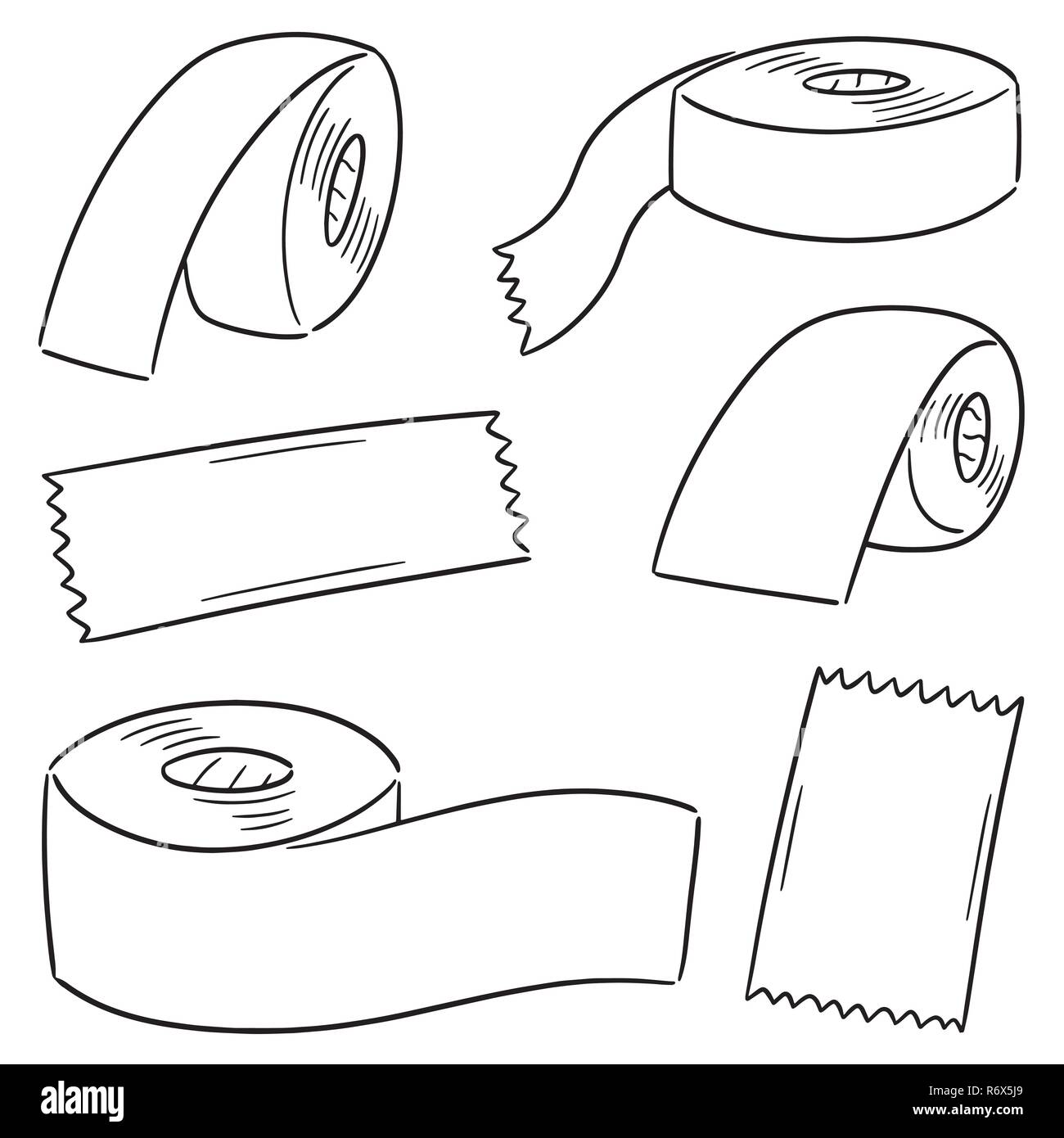 vector set of adhesive tape Stock Vector Image & Art - Alamy
