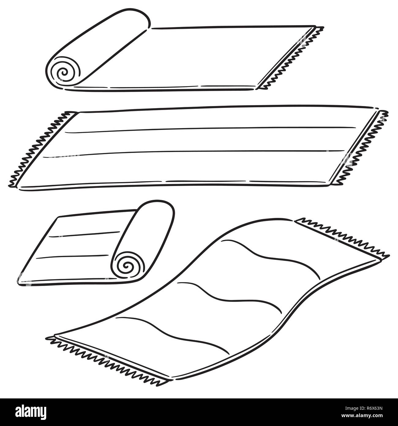 vector set of mat Stock Vector Image & Art - Alamy