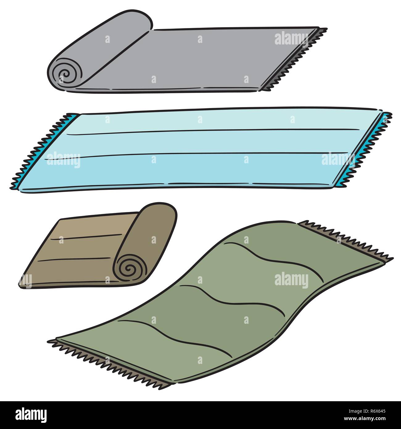 vector set of mat Stock Vector Image & Art - Alamy