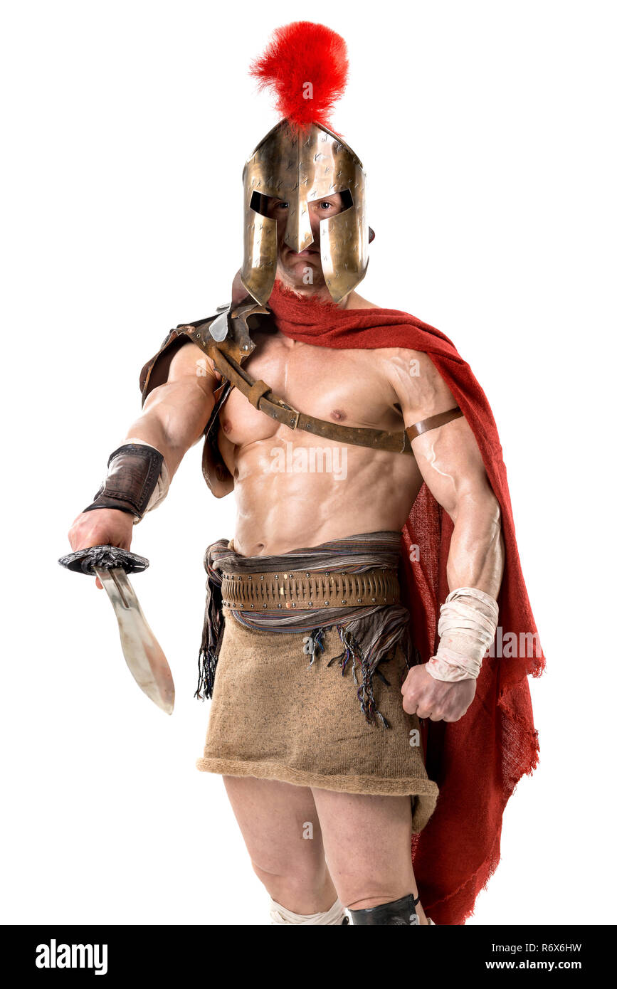 Ancient soldier or Gladiator Stock Photo - Alamy