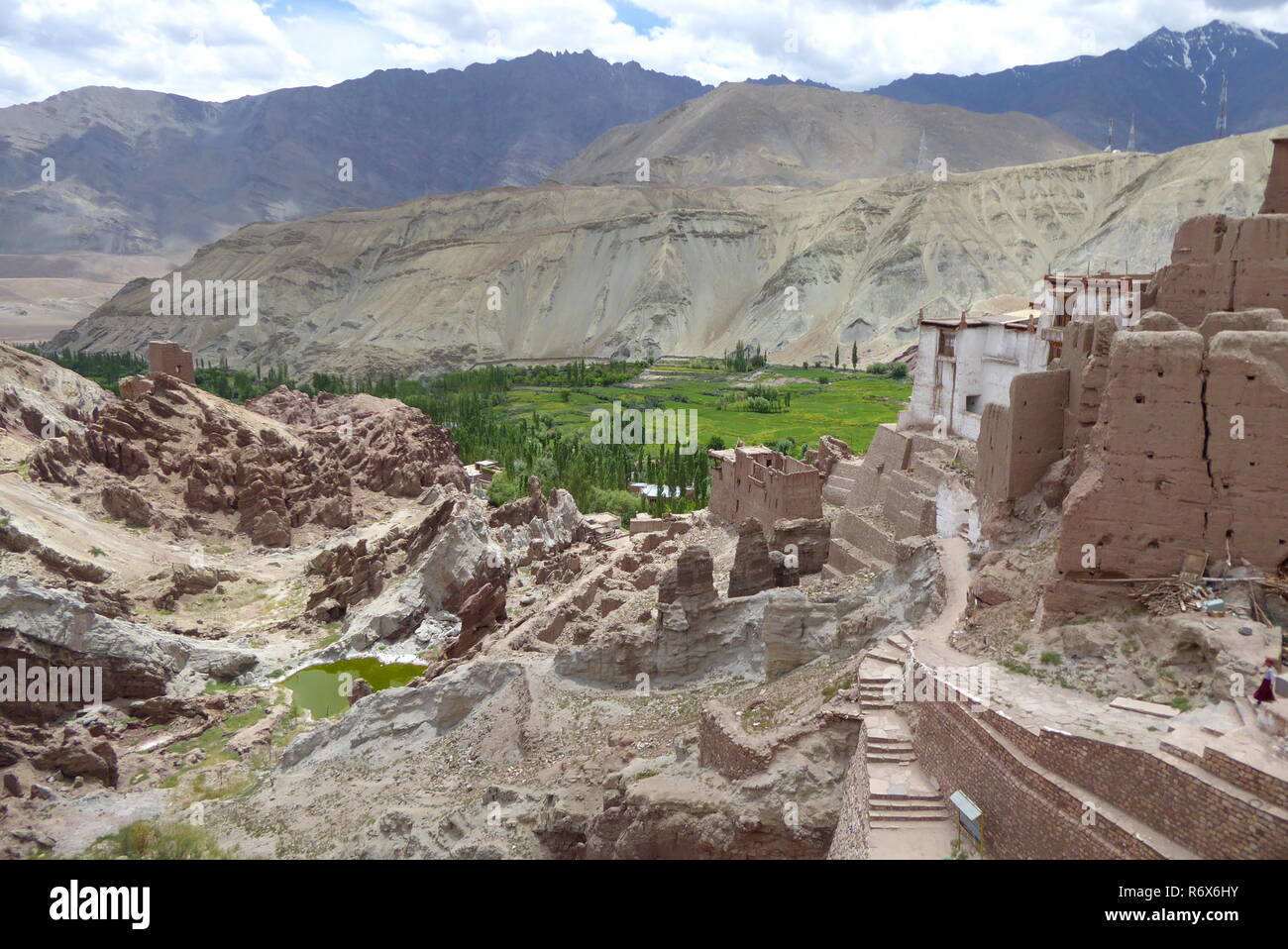 Buddhist monastery in Basgo, Ladakh Stock Photo - Alamy