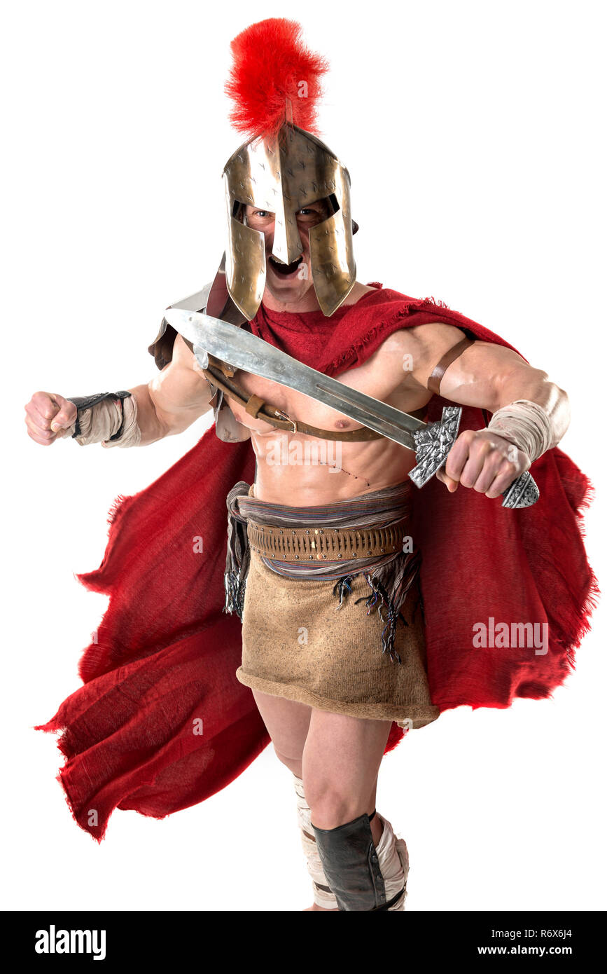 Ancient soldier or Gladiator Stock Photo - Alamy
