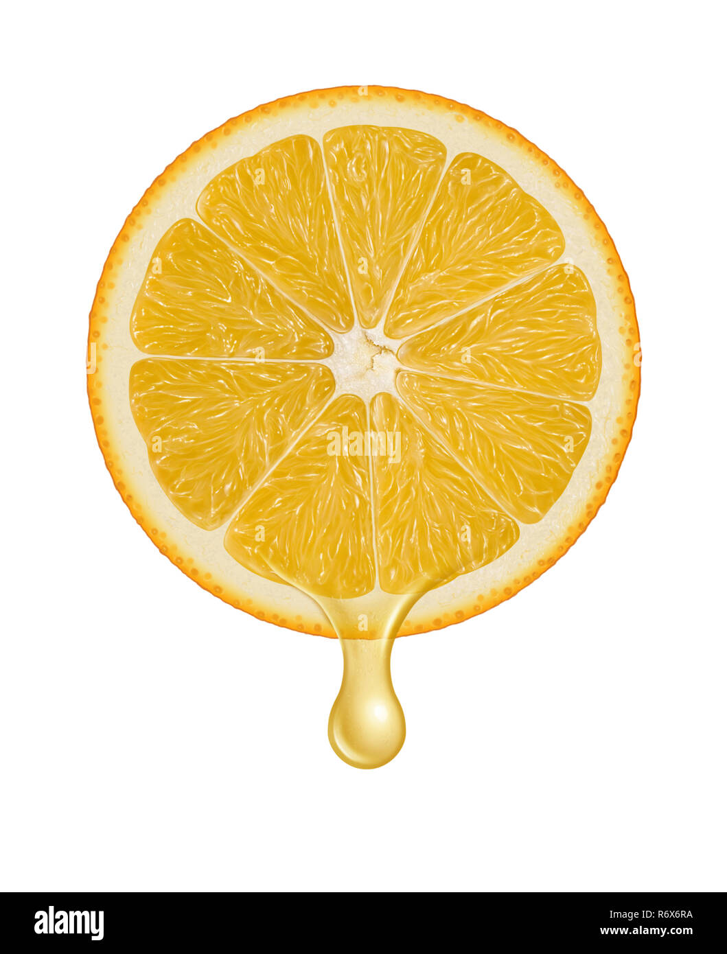 Orange fruit illustration, digital painting Stock Photo - Alamy