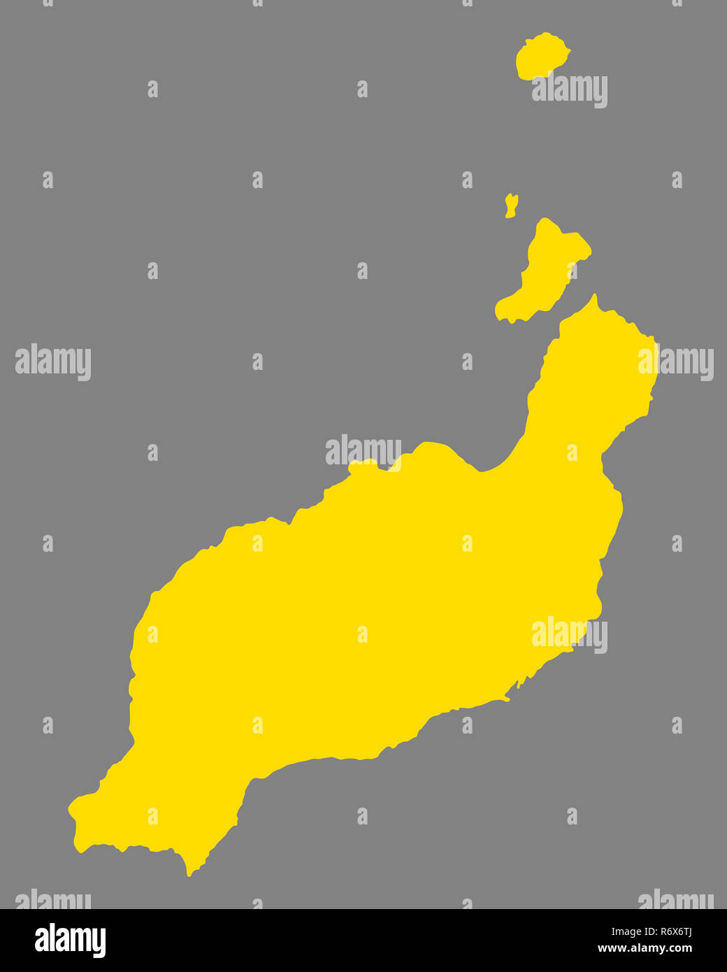 Lanzarote map hi-res stock photography and images - Alamy