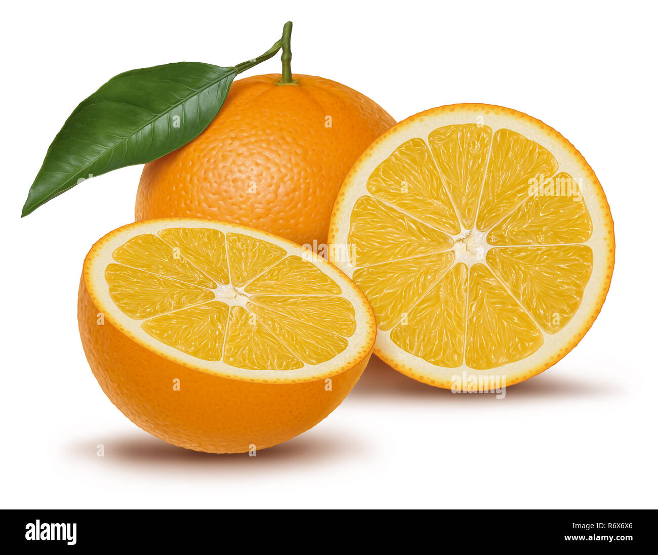 Illustration whole lemon half hi-res stock photography and images - Alamy