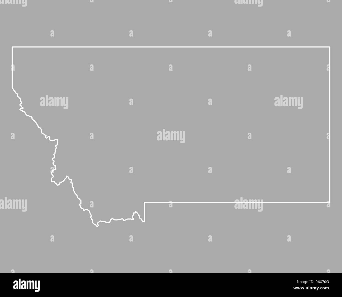 Montana state illustration Black and White Stock Photos & Images - Alamy