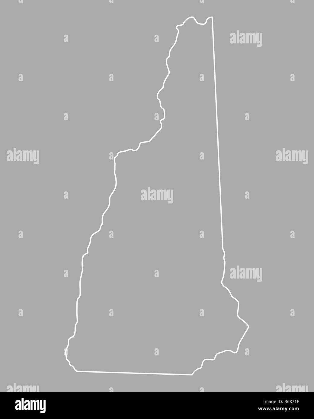 map-of-new-hampshire-stock-photo-alamy