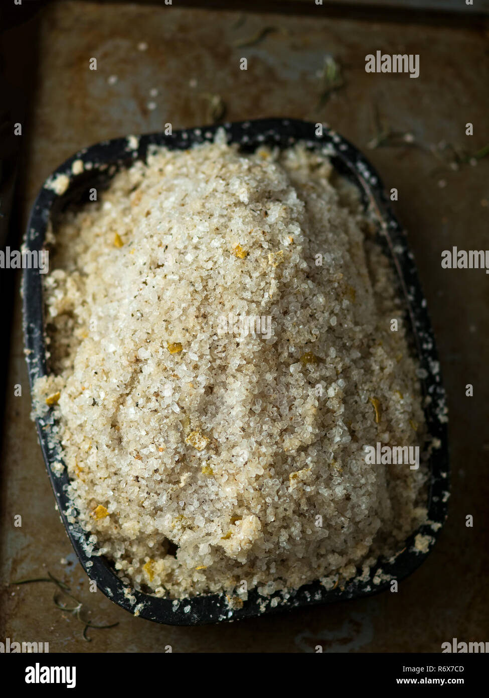 baked salt crust chicken Stock Photo - Alamy
