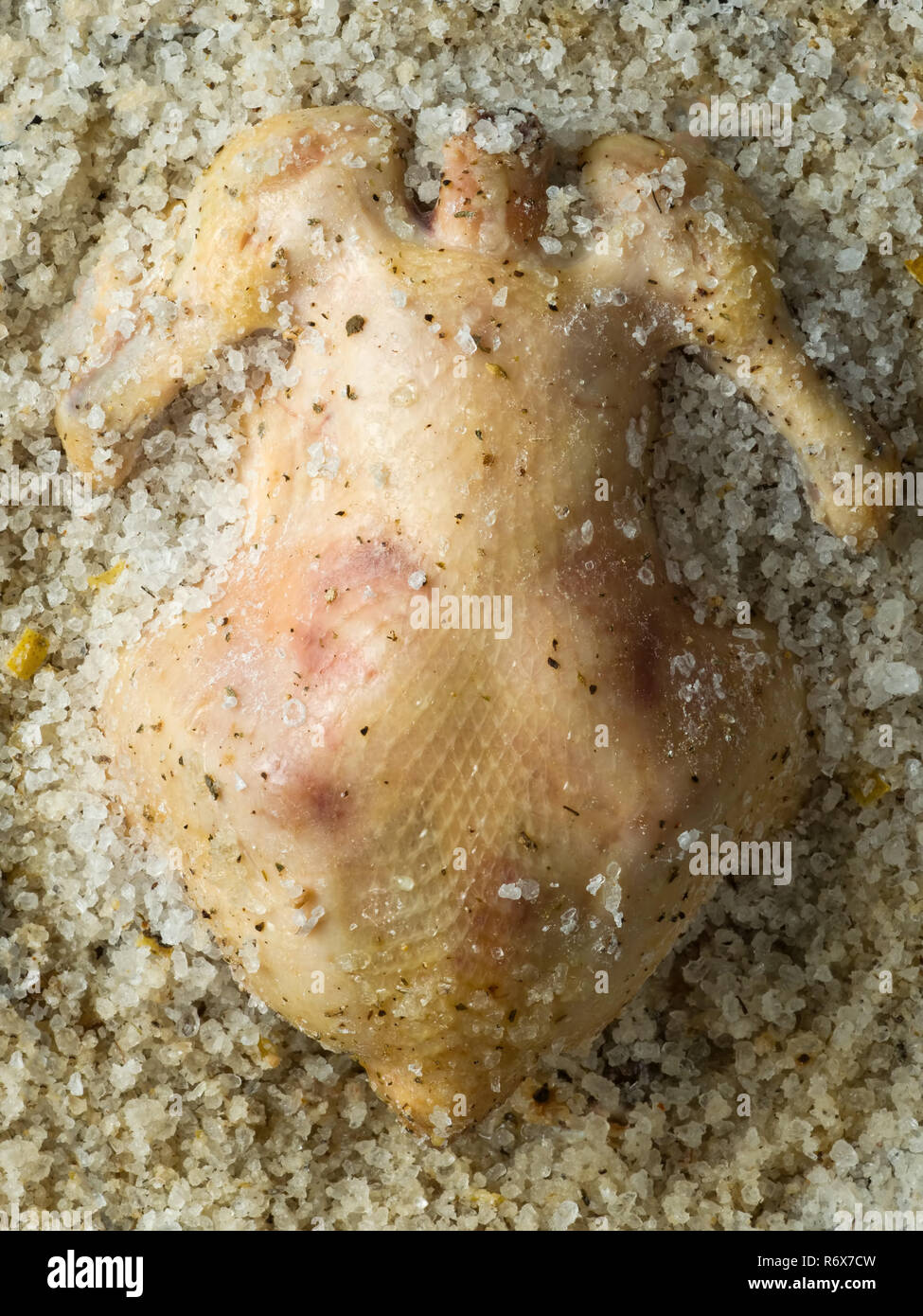 baked salt crust chicken Stock Photo - Alamy