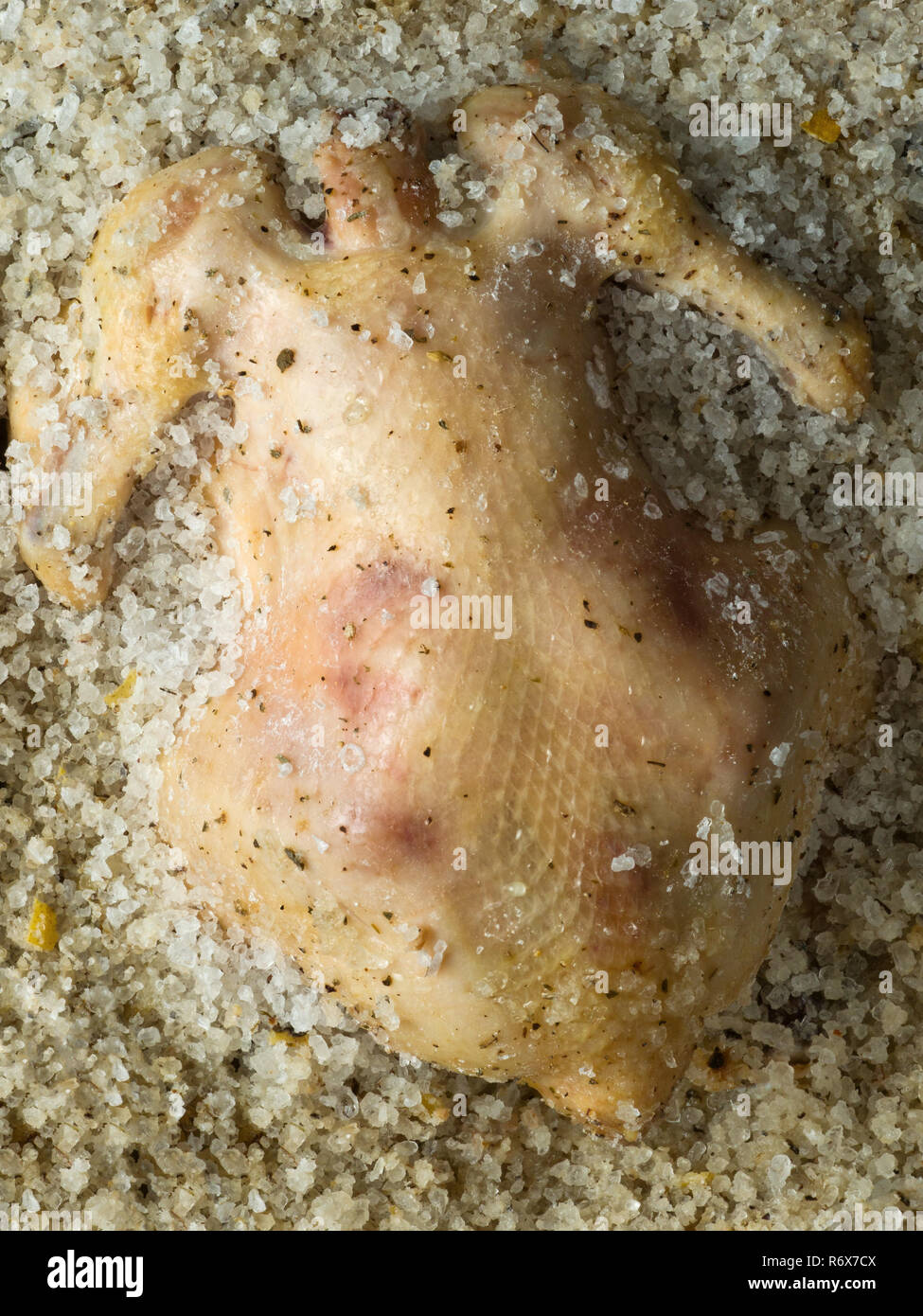 baked salt crust chicken Stock Photo - Alamy